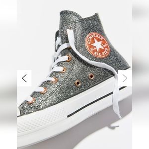 Converse | Shoes | Converse Chuck Taylor All Star Lift Metallic Glitter ...